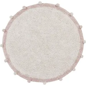 LORENA CANALS Bubbly Washable Cotton Area Rug - Natural Rose