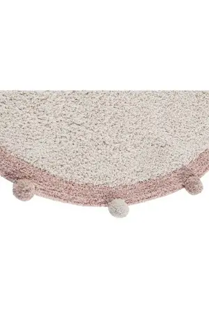 LORENA CANALS Bubbly Washable Cotton Area Rug - Natural Rose