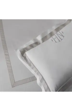 MATOUK Ambrose Duvet Cover - Bone/silver