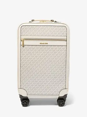 Michael Kors Signature Logo-print Suitcase - Natural