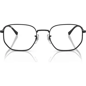 Ray-ban 53mm Octagon Eyeglasses - Black