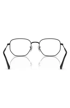 Ray-ban 53mm Octagon Eyeglasses - Black