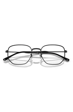 Ray-ban 53mm Octagon Eyeglasses - Black