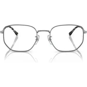 Ray-ban 53mm Octagon Eyeglasses - Gunmetal