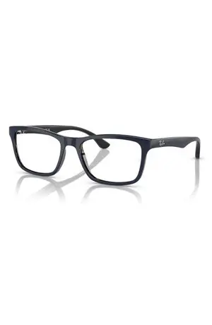 Ray-ban 55mm Square Eyeglasses - Blue