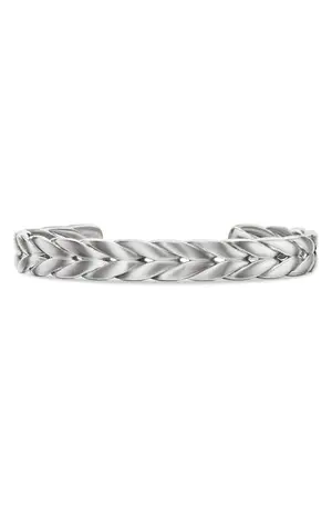David Yurman Sterling Chevron Cuff Bracelet - Silver