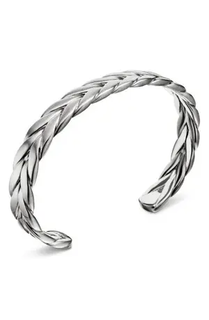 David Yurman Sterling Chevron Cuff Bracelet