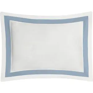 MATOUK Ambrose Pillow Sham - Bone/ Hazy Blue