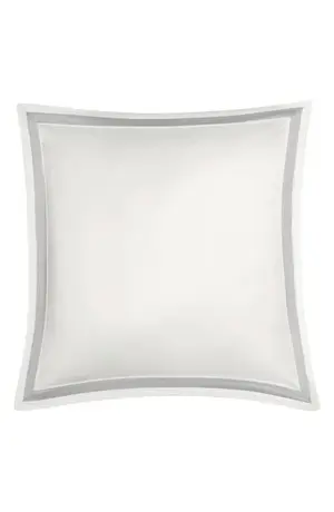 MATOUK Ambrose Pillow Sham - Bone/ Silver