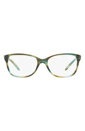 Tiffany & Co. 52mm Square Optical Glasses - Havana Blue