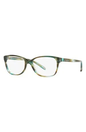 Tiffany & Co. 52mm Square Optical Glasses - Havana Blue