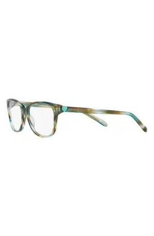 Tiffany & Co. 52mm Square Optical Glasses - Havana Blue