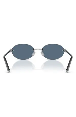 Tiffany & Co. 56mm Oval Sunglasses - Silver