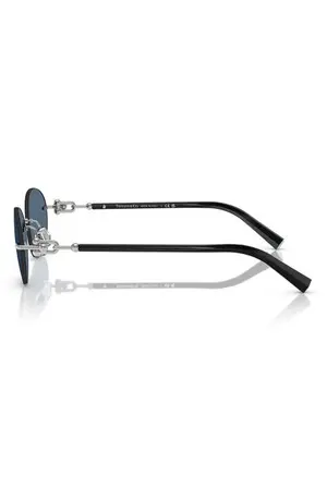 Tiffany & Co. 56mm Oval Sunglasses - Silver