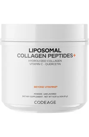 CODEAGE Liposomal Collagen Peptides Powder + Vitamin C - White