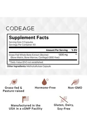 CODEAGE Grass-fed Bone Marrow Supplement