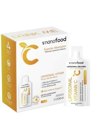 CODEAGE Nanofood Liposomal Vitamin C + E Liquid Supplement - White