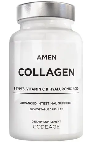 CODEAGE Amen Collagen Peptides + Hyaluronic Acid & Vitamin C - White