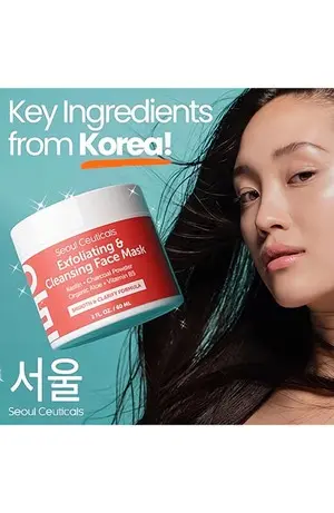SEOUL CEUTICALS Exfoliating & Cleansing Korean Face Mask - Clear