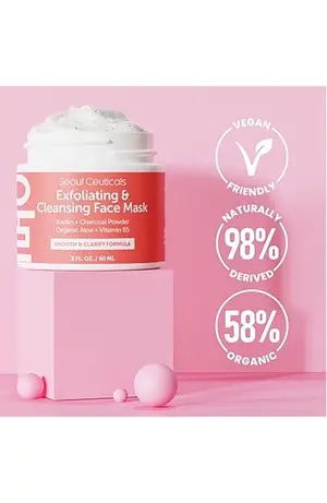 SEOUL CEUTICALS Exfoliating & Cleansing Korean Face Mask - Clear