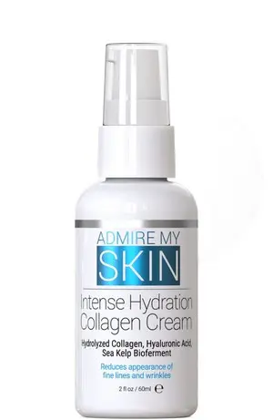 ADMIRE MY SKIN Intense Hydration Collagen Cream Hyaluronic Acid Anti Aging Moisturizer - Clear