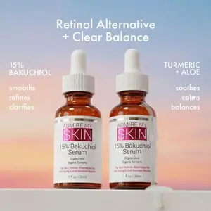 ADMIRE MY SKIN 15% Bakuchiol Serum Natural Retinol Alternative - Clear