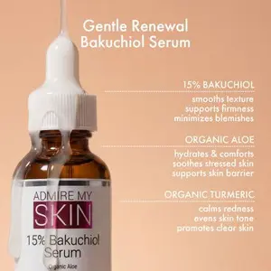 ADMIRE MY SKIN 15% Bakuchiol Serum Natural Retinol Alternative - Clear