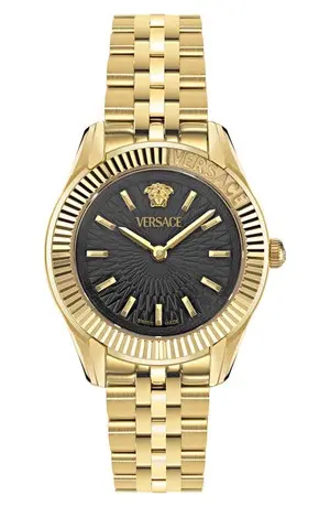 Versace Petite Greca Time Bracelet Watch - Ip Yellow Gold