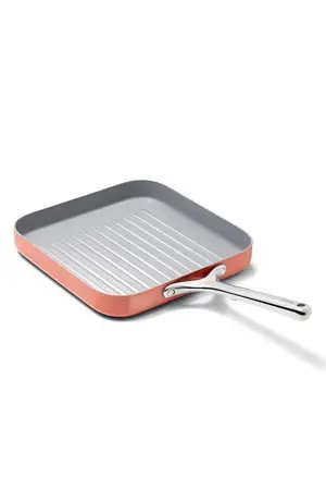 CARAWAY 11" Ceramic Nonstick Square Grill Pan - Perracotta
