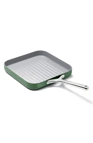 CARAWAY 11" Ceramic Nonstick Square Grill Pan - Sage