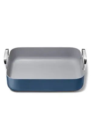 CARAWAY Ceramic Nonstick Roasting Pan & Wire Rack - Navy