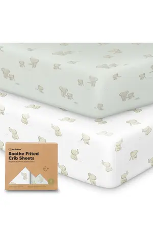 KEABABIES Soothe Fitted Crib Sheet - Elly