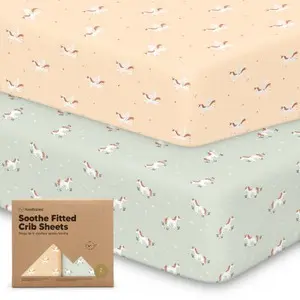 KEABABIES Soothe Fitted Crib Sheet - Lune Mystic