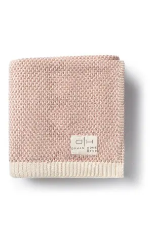 DOMANI HOME Brunello Baby Blanket - Rose Blush