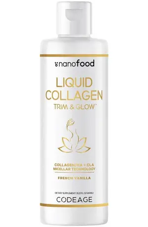 CODEAGE Liquid Collagen Trim & Glow Supplement Vanilla - White