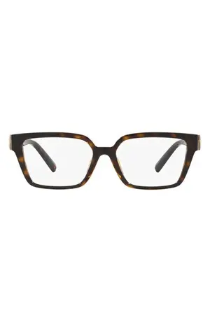 Tiffany & Co. Tiffany & Co. 53mm Rectangular Eyeglasses Havana