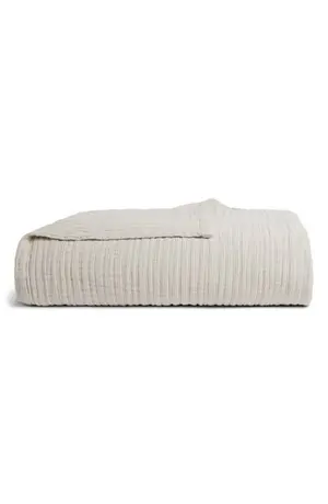 PARACHUTE Cloud Organic Cotton & Linen Gauze Throw Blanket - Bone