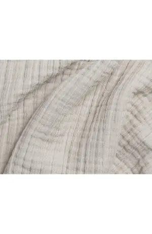 PARACHUTE Cloud Organic Cotton & Linen Gauze Throw Blanket - Bone