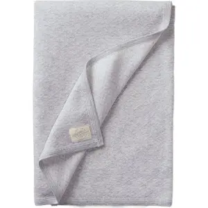 HOPE & HENRY Baby Jacquard Sweater Blanket - Light Grey
