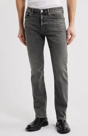 FRAME Jetset Modern Straight Leg Jeans - Silent