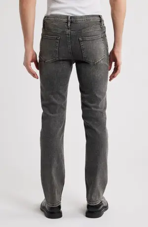 FRAME Jetset Modern Straight Leg Jeans - Silent