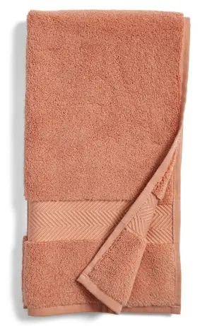 Nordstrom Organic Hydrocotton Hand Towel Tan Cork