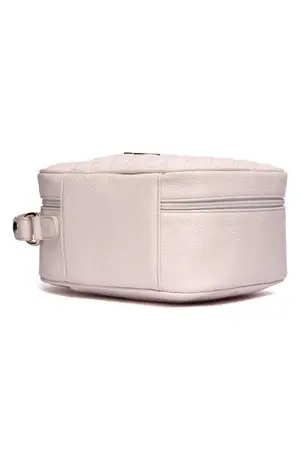 LULI BEBÉ Monaco Faux Leather Snack Bag - Pastel Pink
