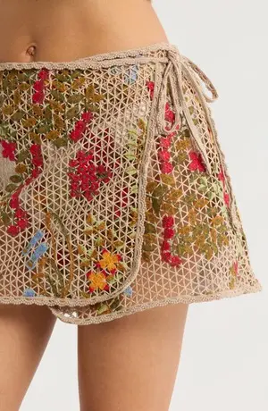 Agua Bendita Danna Tile Cover-up Skirt