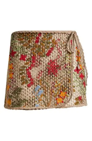 Agua Bendita Danna Tile Cover-up Skirt