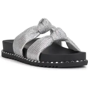 Jessica Simpson Caralyna Platform Slide Sandal - Silver
