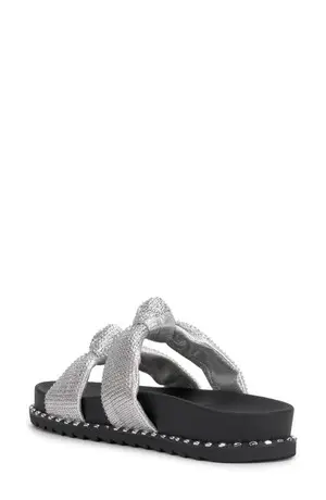 Jessica Simpson Caralyna Platform Slide Sandal - Silver