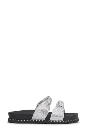Jessica Simpson Caralyna Platform Slide Sandal - Silver