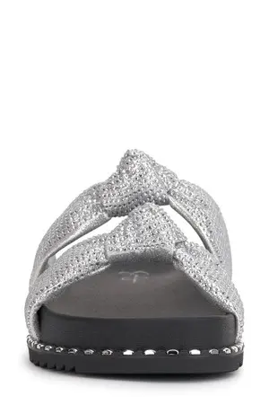 Jessica Simpson Caralyna Platform Slide Sandal - Silver