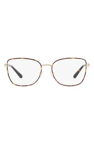 Michael Kors Michael Kors Empire 54mm Square Eyeglasses Dark Tort